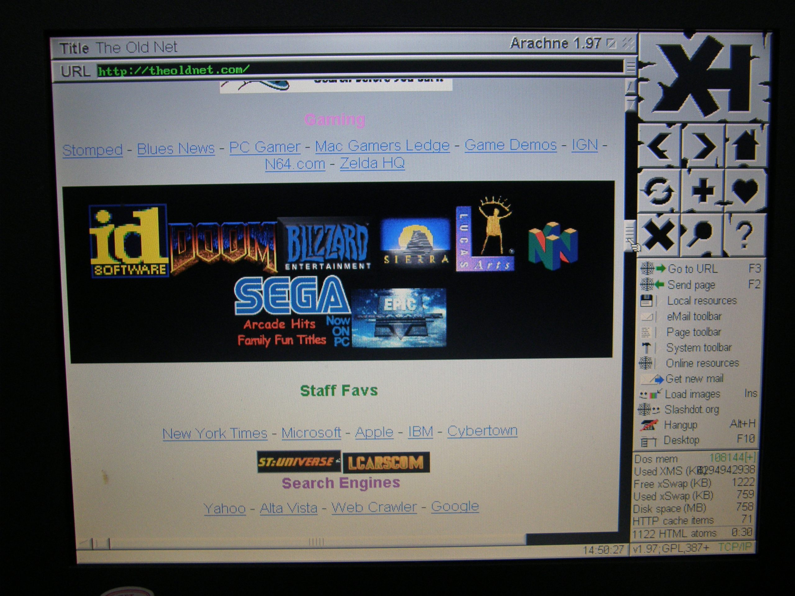 Arachne 1.97: The last graphical pure DOS web browser! - United & Co